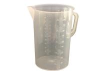 China Medical Measuring Jug 5000ml Disposable Plastic PP Transprent for sale