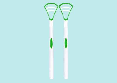 China Silicone Plastic Tongue Cleaner Scraper For Oral Cleaning 18cm for sale