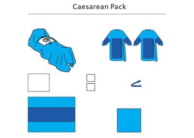 China Medical Disposable Surgical Pack Cesarean Drape Set C-Section for sale