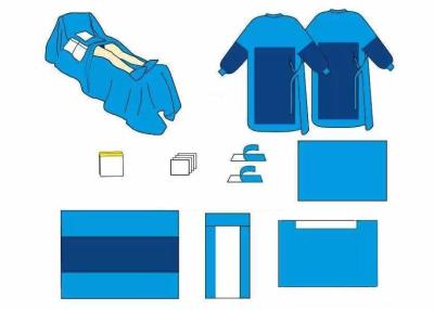 China Disposable Sterile Surgical Cardiovascular Pack Drape Kit SMS PP for sale