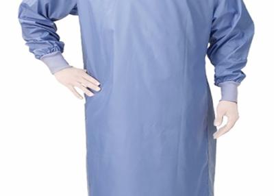 China Disposable Reinforced Surgical Gown color Blue material Non-Woven Size Customization for sale