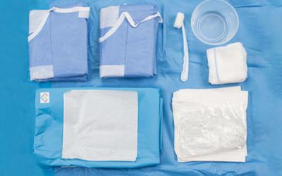 China Sterilized Laparoscopy Drape Set Medical Single Use Surgical Laparoscopy Pack for sale