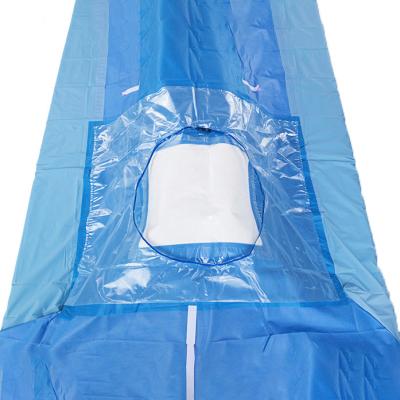China Nonwoven Fabric Sterile Surgical Drapes 20 X 20 Inch In Blue Color For Hospital Use for sale