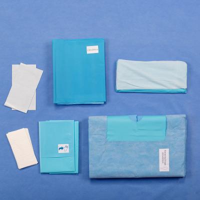 China OEM Disposable Orthopaedic Green Surgical Packs Customized Universal General EN 13795 for sale