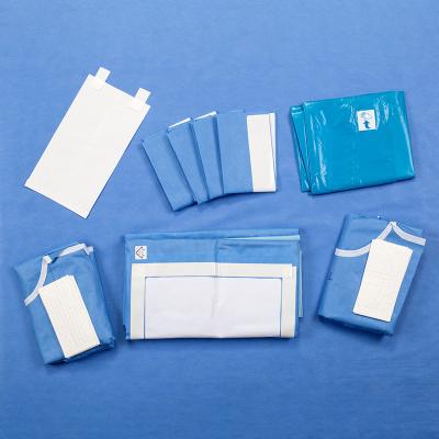 China Long Sleeve Disposable Sterile Surgical Gowns 1pc/Bag Unisex For Adult for sale