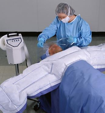 China Lightweight Timer Upper Body Patient Warming Blanket White Color for sale