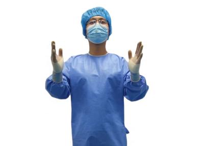 China Unisex Sterile Surgeon Hospital Gowns Fluid Resistance Surgical Gown AAMI Level3 for sale