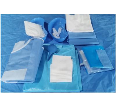 China Blue Non Woven Disposable Sterile Surgical Packs For Surgery Operation for sale