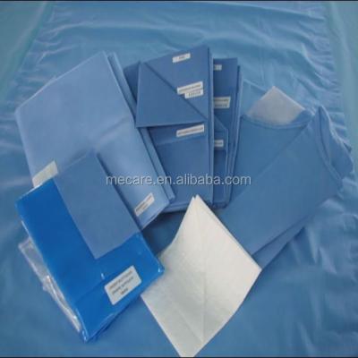China Latexfree EO Sterilized Disposable Surgical Packs with Absorbent Reinforced Zones for Medical Use for sale