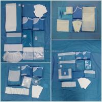 China Sterile Surgical Packs with Steam Sterilization and Angiography Pack Including Disposable Patient Drapes for sale
