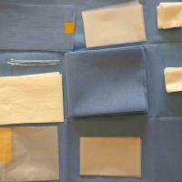 China Steam Sterilization Sterile Surgical Packs with Non-woven Fabric and Angiography Pack for Hospitals for sale