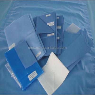 China Non-woven Fabric Sterile Surgical Packs with Angiography Pack and OEM/ODM Customization for sale