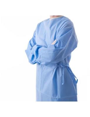 China Doctor Patient Disposable Protective Gowns Non Woven Reinforced Eco Friendly for sale