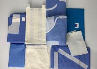 China Obstetrics Laparoscopy Disposable Surgical Packs Blue Green color SPP PE lamination for sale