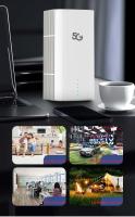 China 5G AX3000 WiFi 6 CPE Router Modem with SIM Card Slot 1000Mbps Indoor Hotspot for sale