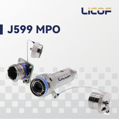 China J599 MPO Fiber Optic Connector - 2 to 96 Fibers, IP68 Rated, -40°C to 85°C Operating Temperature for sale