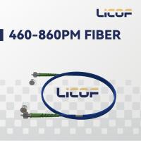 China 460-860PM Polarization-Maintaining Fiber Optic Patch Cords with 50 mW Power Handling and -20 to +85℃ Temperature Range for sale