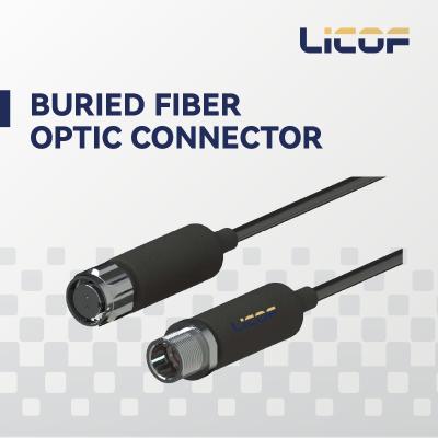China 2-Core Waterproof Fiber Optic Connector with Stainless Steel Construction - 5.0mm/7.0mm Diameter, -40°C to 85°C Operating Range for sale