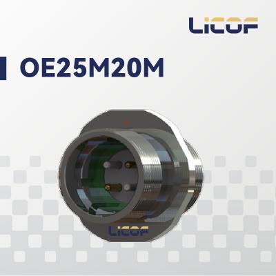 China OE25M/05M Optical Fiber Connector 2-7 Cores with 20A Current Rating and -45°C to 90°C Operating Temperature for sale