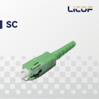 China Single Mode SC APC Fiber Optic Connector with 2.5mm Ceramic Ferrule, ≤0.3dB Insertion Loss, -40°C to +85°C Operating Range for sale