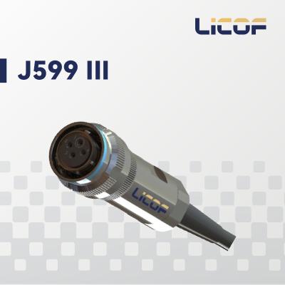 China J599 III Fiber Optic Connector with 0.6dB Insertion Loss and 500-Cycle Mechanical Life for Harsh Environments for sale