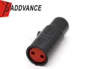 China MG610164-5 2 Pin Female Black PA66 Waterproof KET Connector 125°C Wire-to-Wire for sale