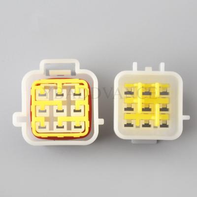China FURUKAWA 9 Pin White Automotive Male Motor Cable Connector Housing FW-C-9M-B PA66 GF30 for sale