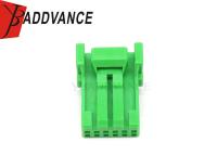 China 6 Pin Female Automotive Connector Housing Green PBT 16-22AWG Unsealed for sale