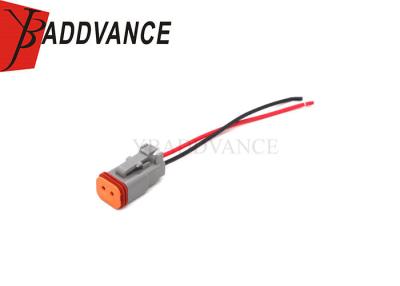 China Deutsch DT 2 Pin DT06-2S Waterproof Wire Harness 18-22AWG for Light Bar Fog Light for sale