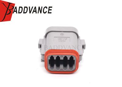 China Deutsch DT04-08P-CE01 Male 8 Pin Waterproof Sealed Connector 14-20 AWG Gray PA66 for sale