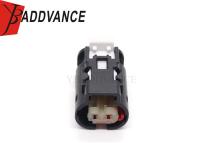 China Black 2 Pin Waterproof Automotive Wire Connector 18-26 AWG Sealed PA66 for sale