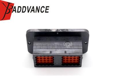 China Deutsch DRC12-40PA Flange Mount Male 40 Pin Connector with Dust Cover Sealed PA66 GF for sale