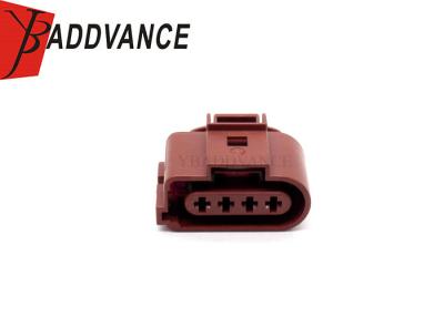 China 1J0973724A Brown FEP 2.8 mm Sealed Female Automotive Connector 4 Pin For VW for sale