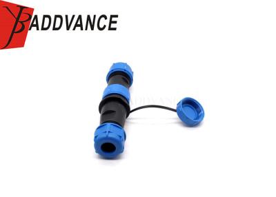 China SP16 2 Pin Male Female Waterproof IP68 Docking Aviation Plug Connector PA66 for sale