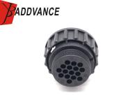 China AMP CPC Series 206037-1 Female Automotive 16 Pin Connector Sealed PA66 GF15 Black for sale