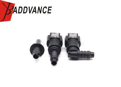 China 90 Degree Curved Straight Elbow 9.89 ID8 Nylon Rubber Fuel Line Connector Set for sale