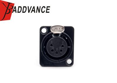 China NC5FD-L-BAG-1 XLR DL Series 5 Pin Female Black Lighting Panel Jack Connector for sale