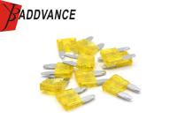 China Plastic PBT Automotive Mini Blade Fuse 3A to 30A Yellow for Car for sale