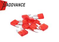 China Automotive Red 10 Amp Mini Blade Fuse for SUV Car Truck PA66 PBT for sale