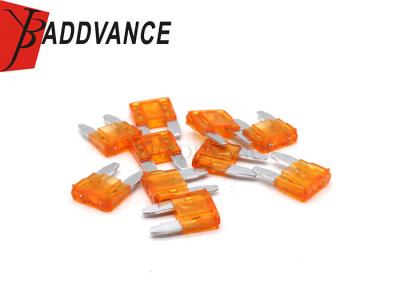 China 5 Amp Automotive Mini Blade Fuse Orange PA66 PBT for Relay and Connector Systems for sale