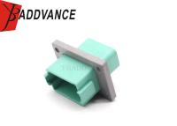 China Deutsch DT Series 12 Pin C Key Receptacle Flange Mount Connector Green Sealed PA66 for sale