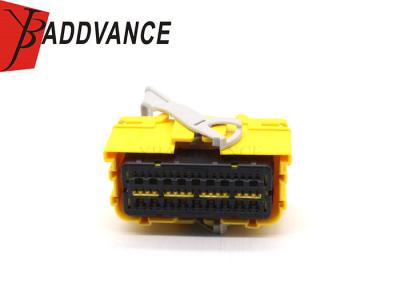 China TE Connectivity 2-2098922-3 Female 54 Pin Auto Wiring Connector PA66 Yellow Sealed for sale