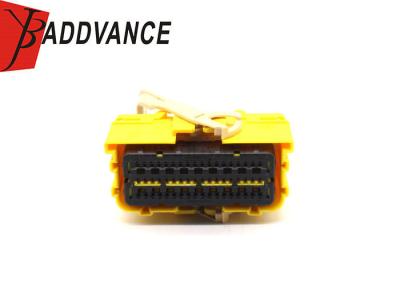 China Tyco TE Connectivity PBT Female 54 Pin Yellow Automotive Wire Harness Connector 125°C for sale