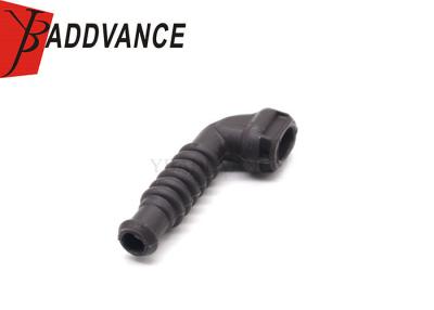 China Bosh 90 Degree Waterproof 2-Pin Rubber Boot Connector 45.92mm Length for 2.23-3.68mm Wire Insulation for sale