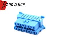 China TE Connectivity AMP Timer Connector Housing 16 Pin Female Wire to Wire Unsealed PA66 for sale