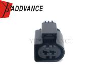 China Hirschmann 2 Pin 2.8mm Female Cable Connector 805-198-521 Sealed PA66 PBT Black for sale