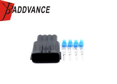China 4 Pin Male Waterproof Wire Connector Sealed PA66 PBT 125°C Automotive Wiring Harness for sale