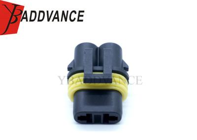 China 2 Pin Waterproof Female Wire to Wire Connector PA66 PBT 125°C for Fog Lights for sale