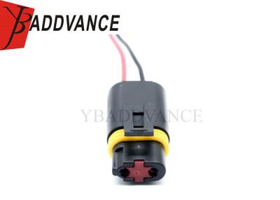 China Waterproof Female 2 Pin Ignition Coil Connector Wire Harness 14481614 14414048 for sale