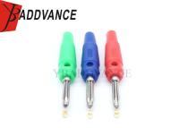 China 4mm Banana Plug Connector 32A Solderless Copper Blue Red Green for Test Equipment for sale